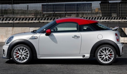 A side profile of the 2012 Mini Cooper Coupe | Torque News